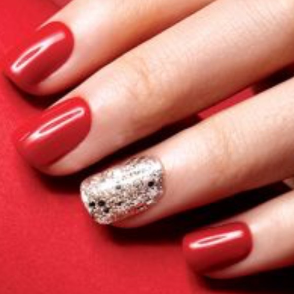 imPRESS | Other | New Impress Red Gold Glitter Presson Nails | Poshmark